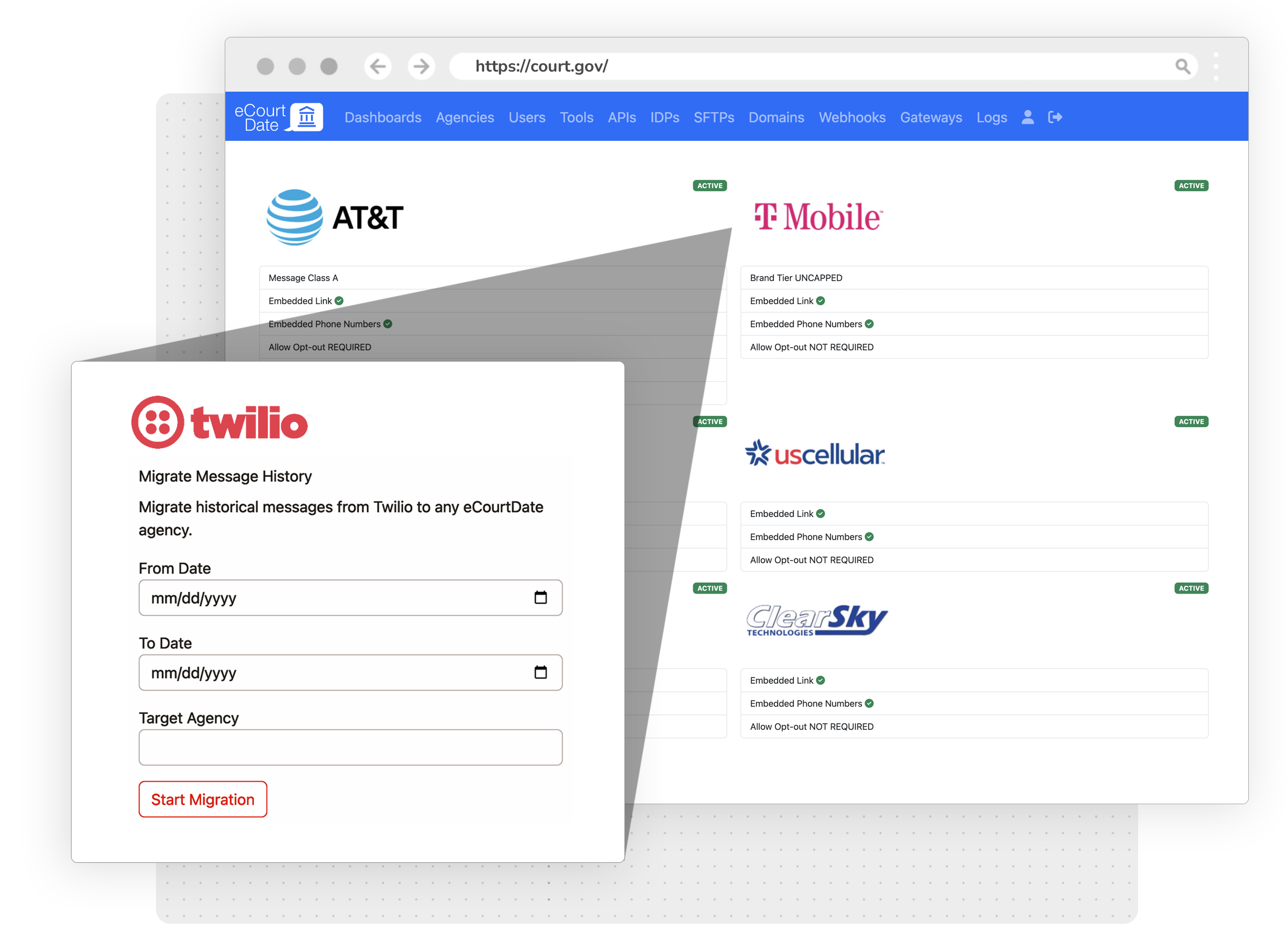 Use Your Carrier Gateway for Government SMS and Voice Messaging